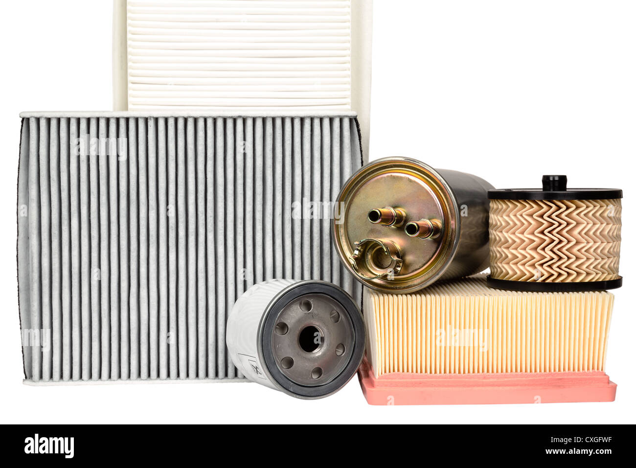 Filtres de voiture mis filtre de moteur Banque de photographies et d ...