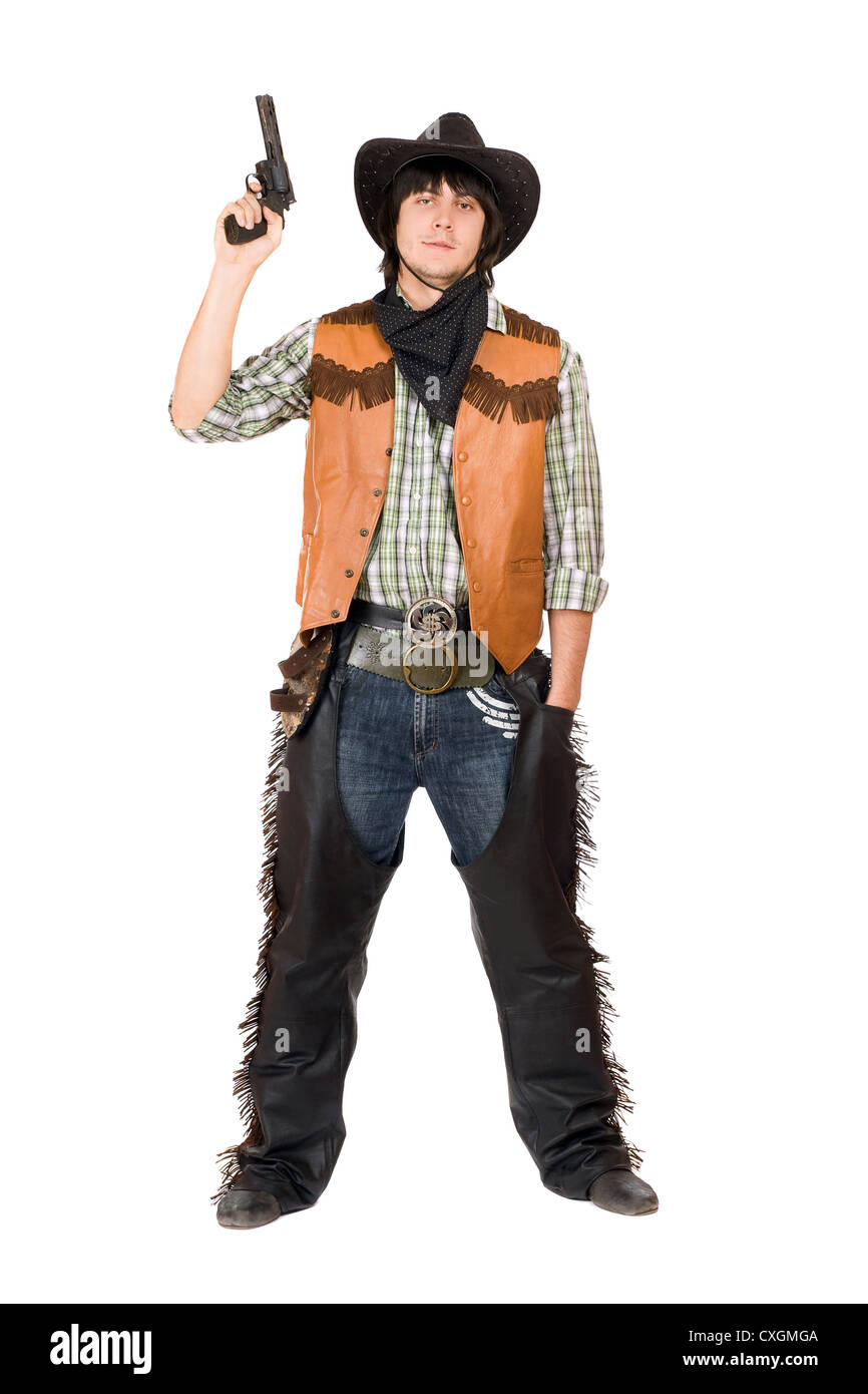 Cowboy with a hand gun Banque de photographies et d’images à haute résolution - Alamy