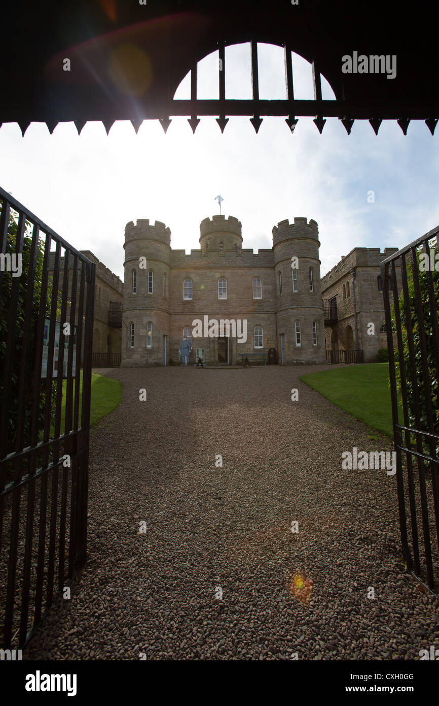 Ville de Jedburgh, Ecosse. Voir la silhouette du début du 19ème siècle ...