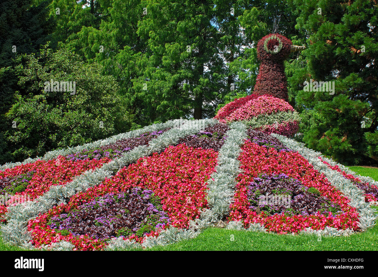 L'île aux fleurs de Mainau, fleurs, sculptures, Bade-Wurtemberg ...