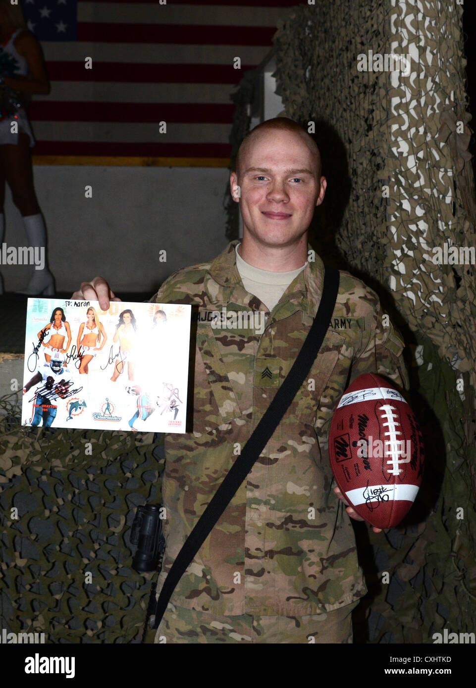 Le sergent aaron majors de la 411e brigade du génie, de l'armée ...