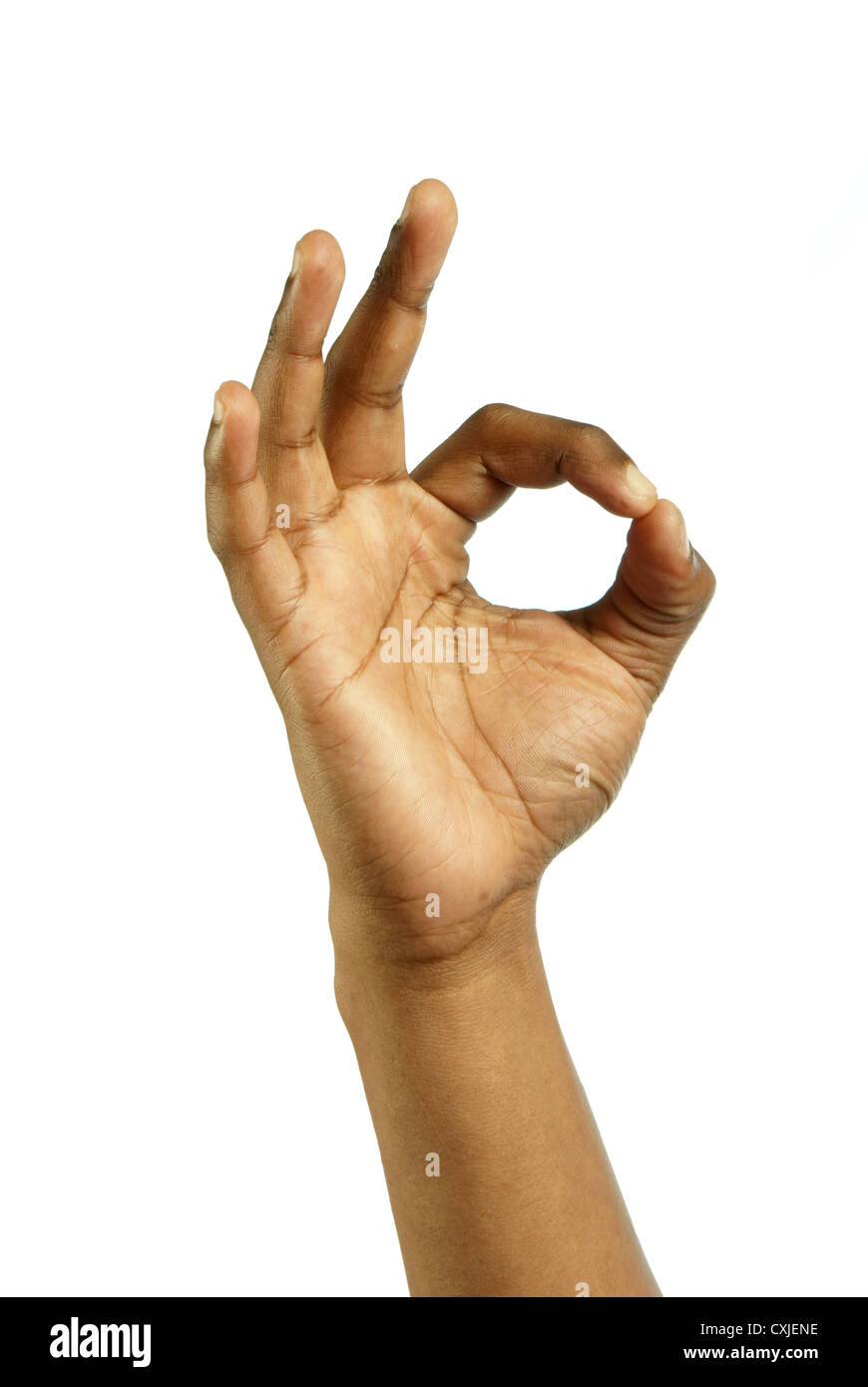 Africans hand index finger thumb Banque de photographies et d’images à ...