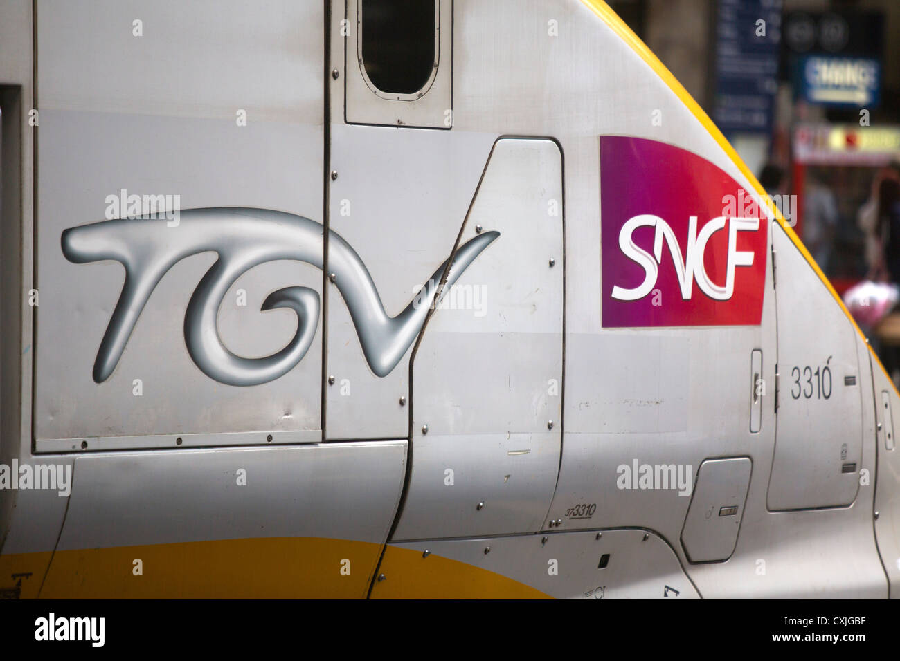 La SNCF a silver français du réseau ferroviaire national Train à Grande ...