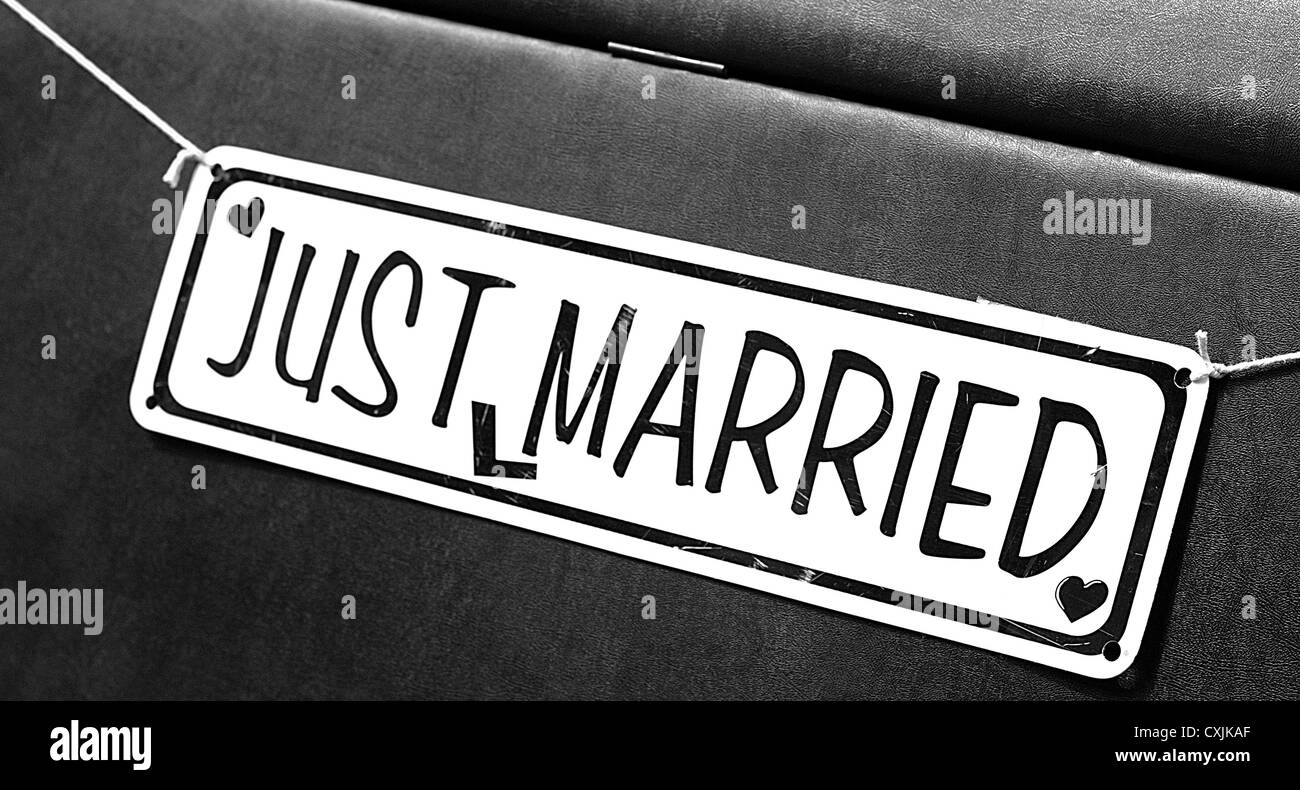 Just married Banque de photographies et d’images à haute résolution - Alamy