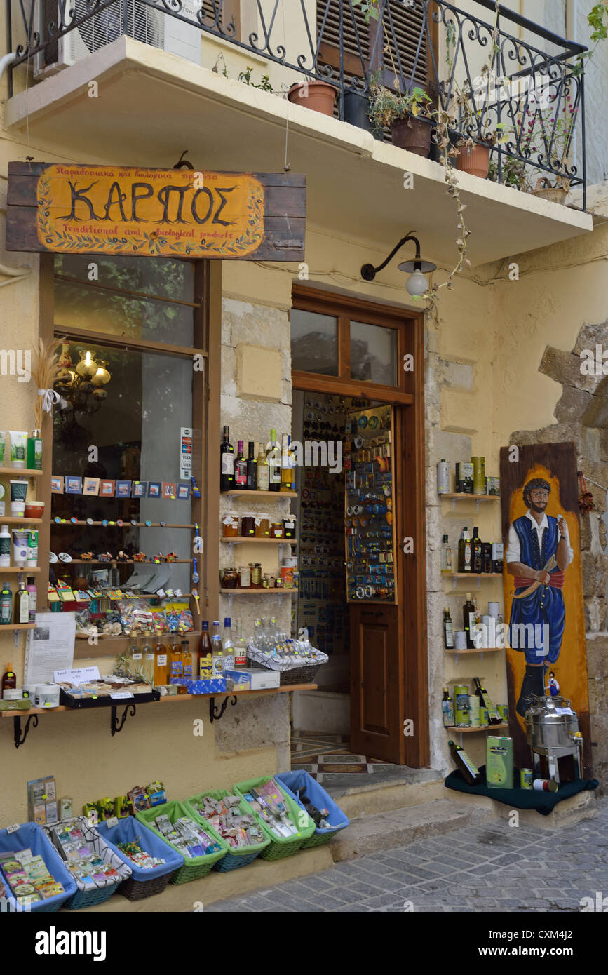 Shop souvenirs chania crete greece Banque de photographies et d’images ...