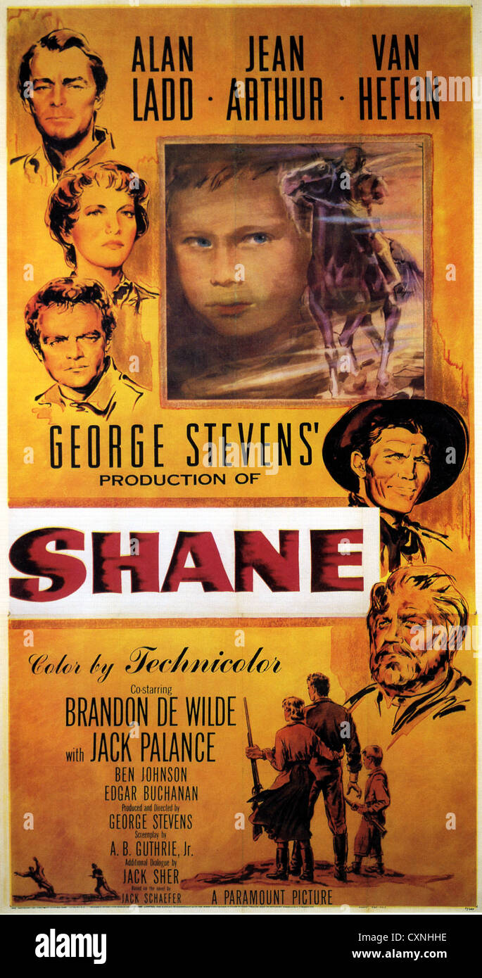 Shane 1953 poster Banque de photographies et d’images à haute ...