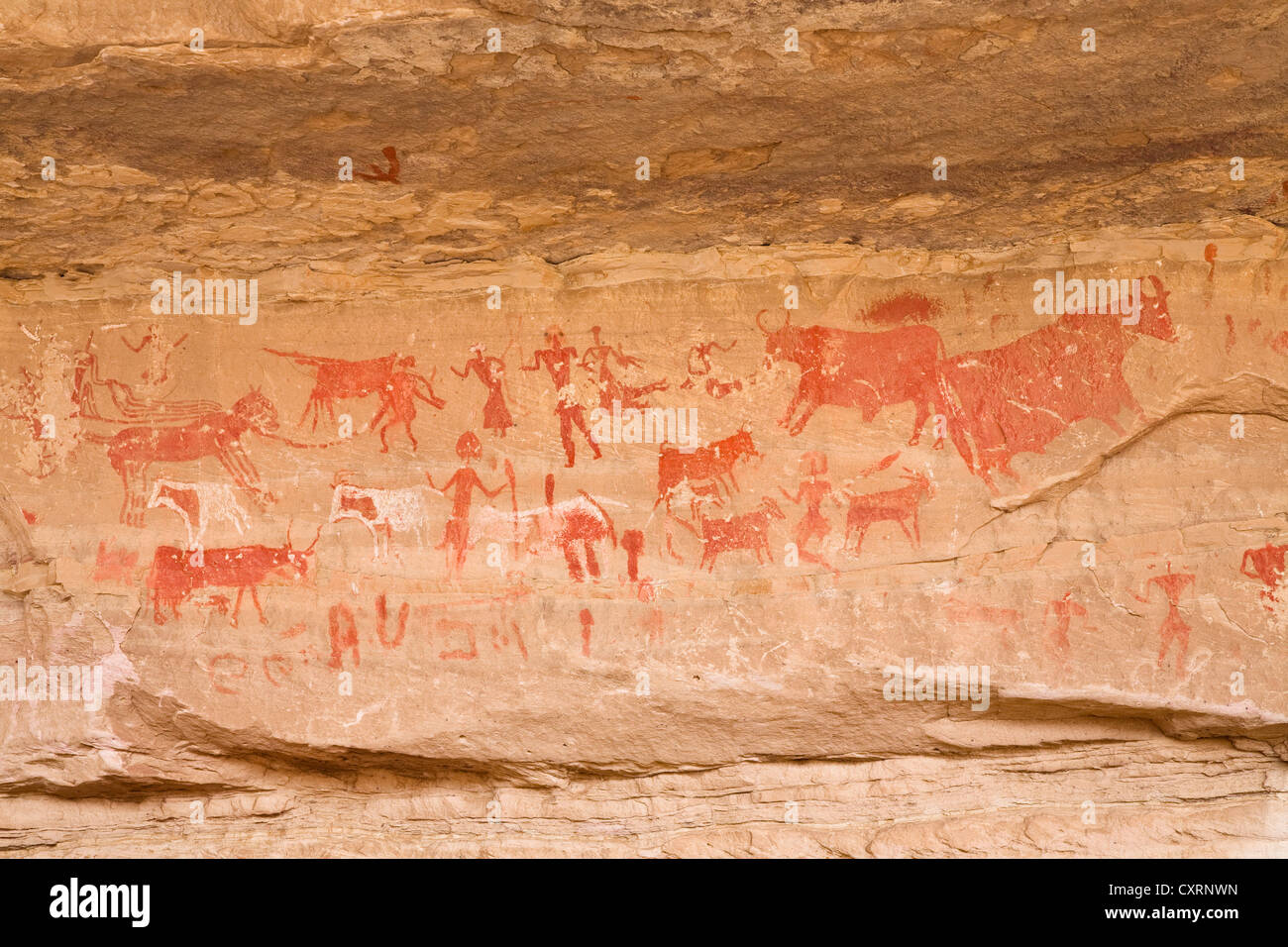Gravures rupestres tadrart Banque de photographies et d’images à haute ...