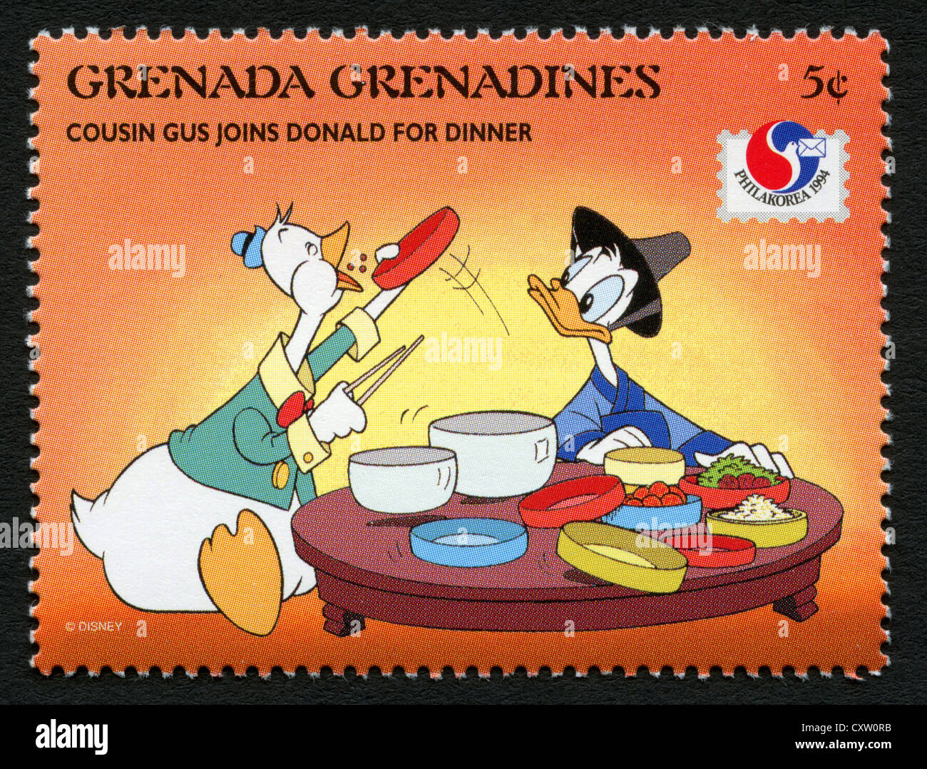 La Grenade - Timbres-poste de personnages de dessins animés Disney ...