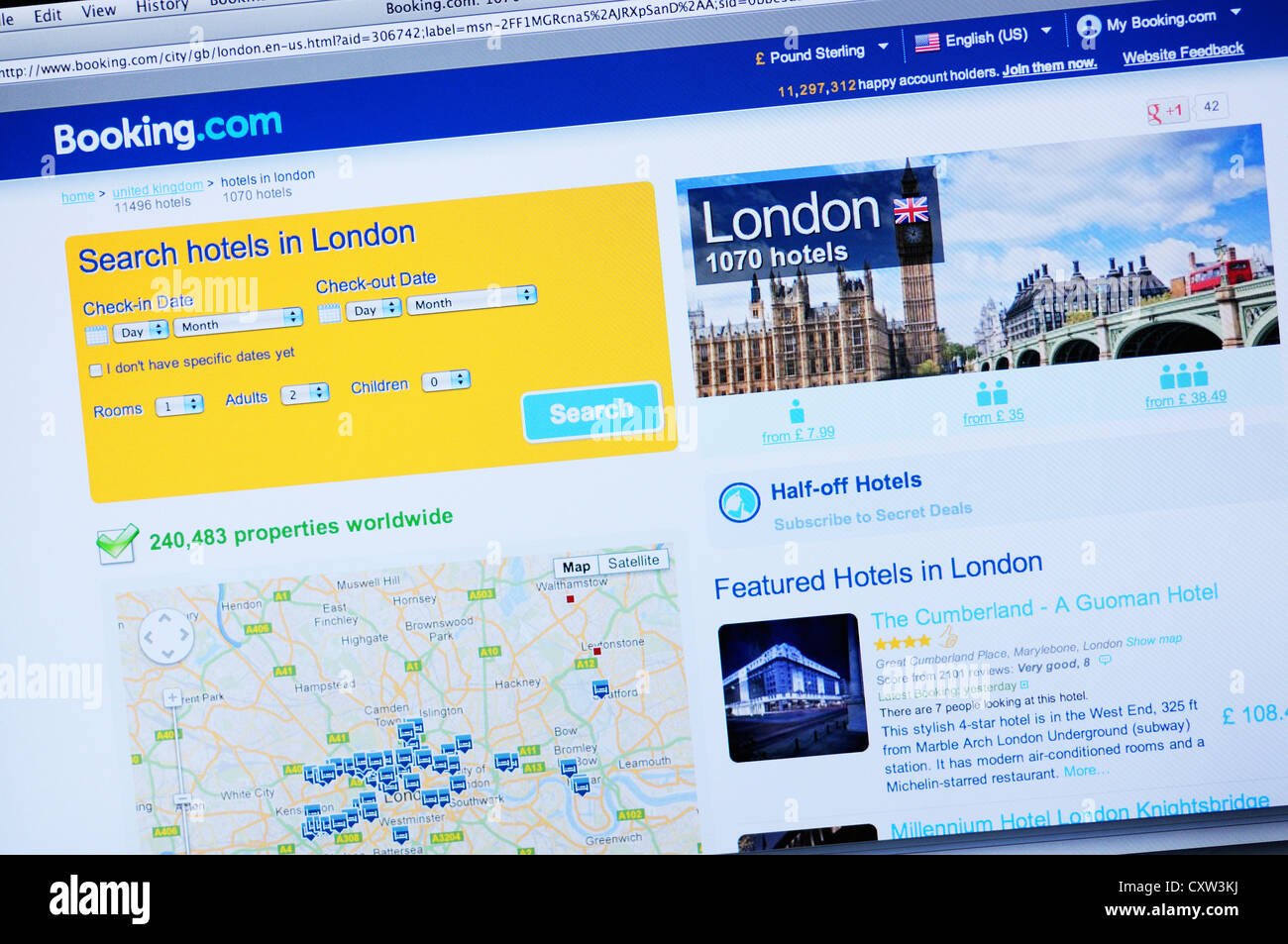 Booking com réserver hôtel Banque de photographies et d’images à haute ...