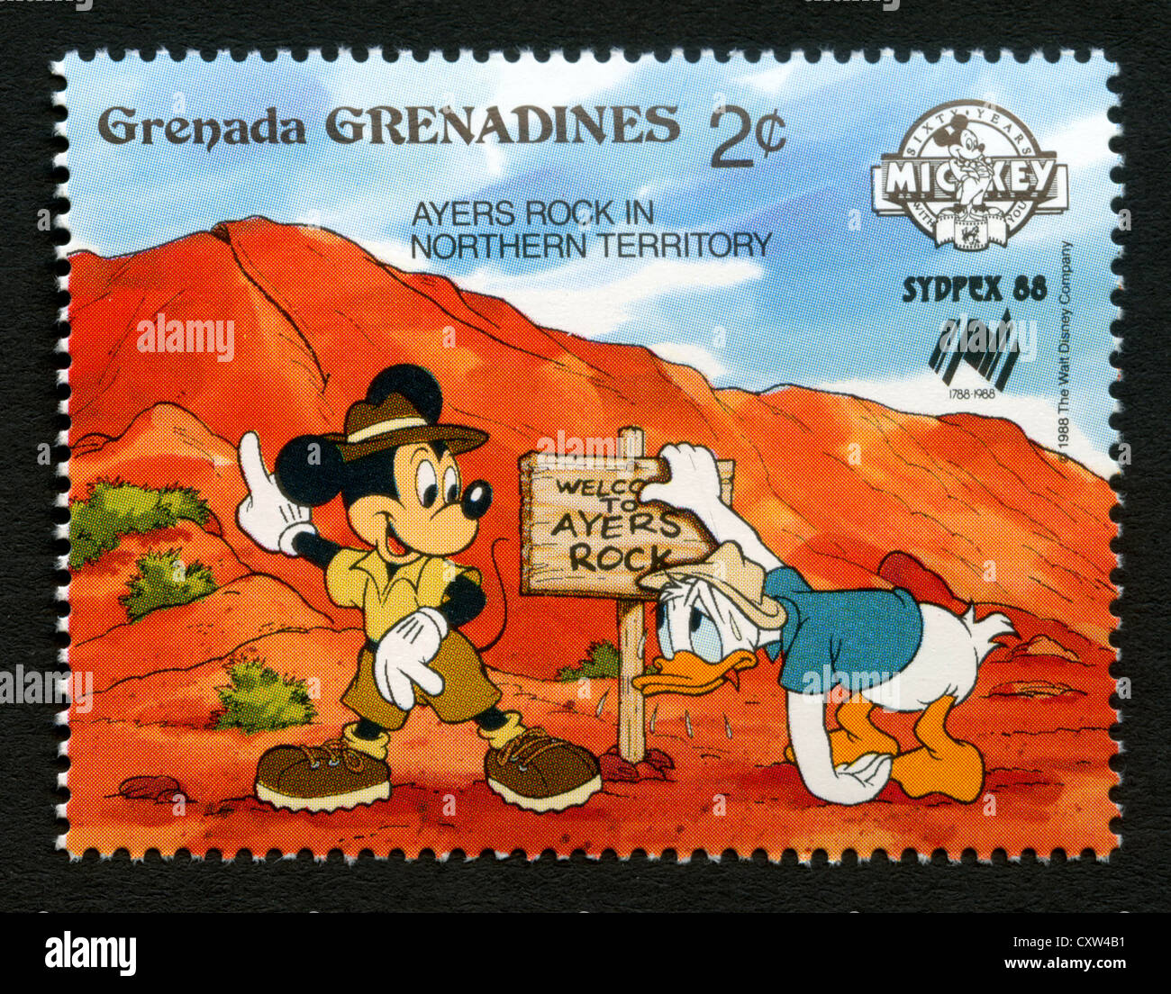 La Grenade - Timbres-poste de personnages de dessins animés Disney ...