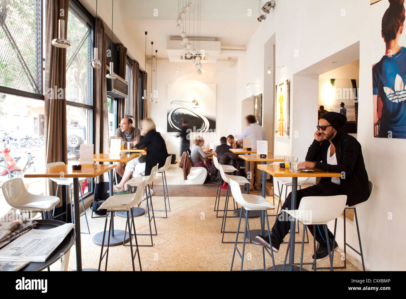 Bar restaurant Kechmara Marrakech Maroc moderne Photo Stock - Alamy