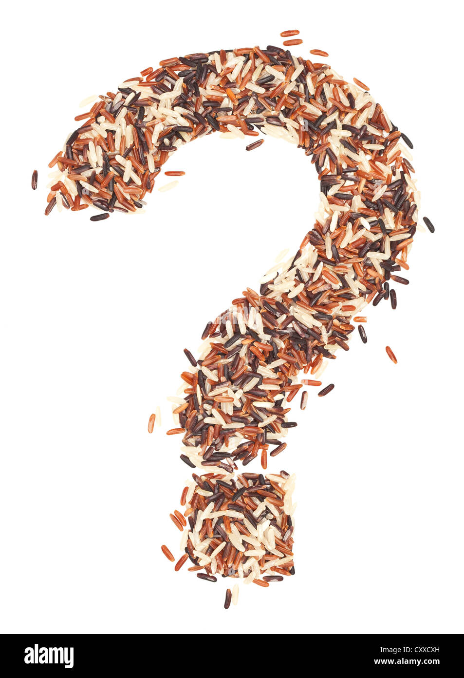 Alphabet de riz entier biologique Banque de photographies et d’images à ...