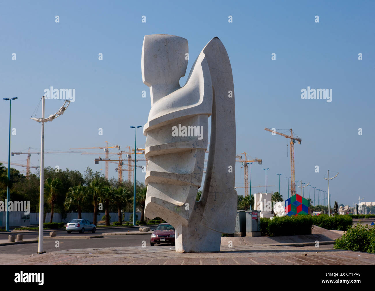 Sculpture on the corniche jeddah Banque de photographies et d’images à ...