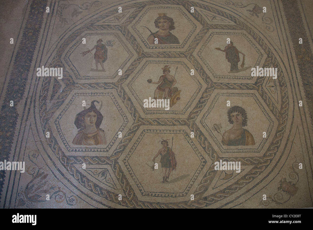 Roman mosaic archaeological museum Banque de photographies et d’images ...