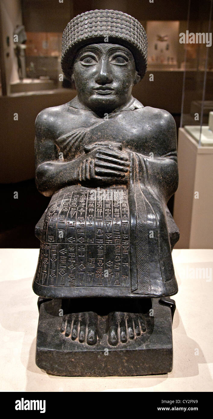 Sumerian statue diorite Banque de photographies et d’images à haute ...