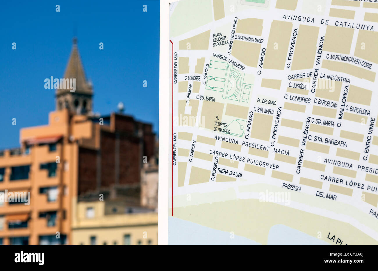 Carte catalogne espagne Banque de photographies et d’images à haute ...