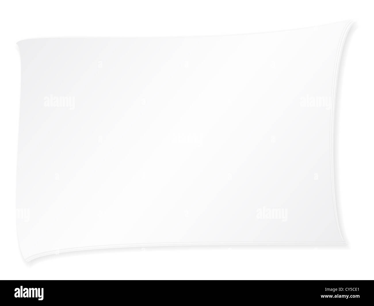 Feuille de bloc-notes vide sur un fond blanc. Vector illustration Photo ...