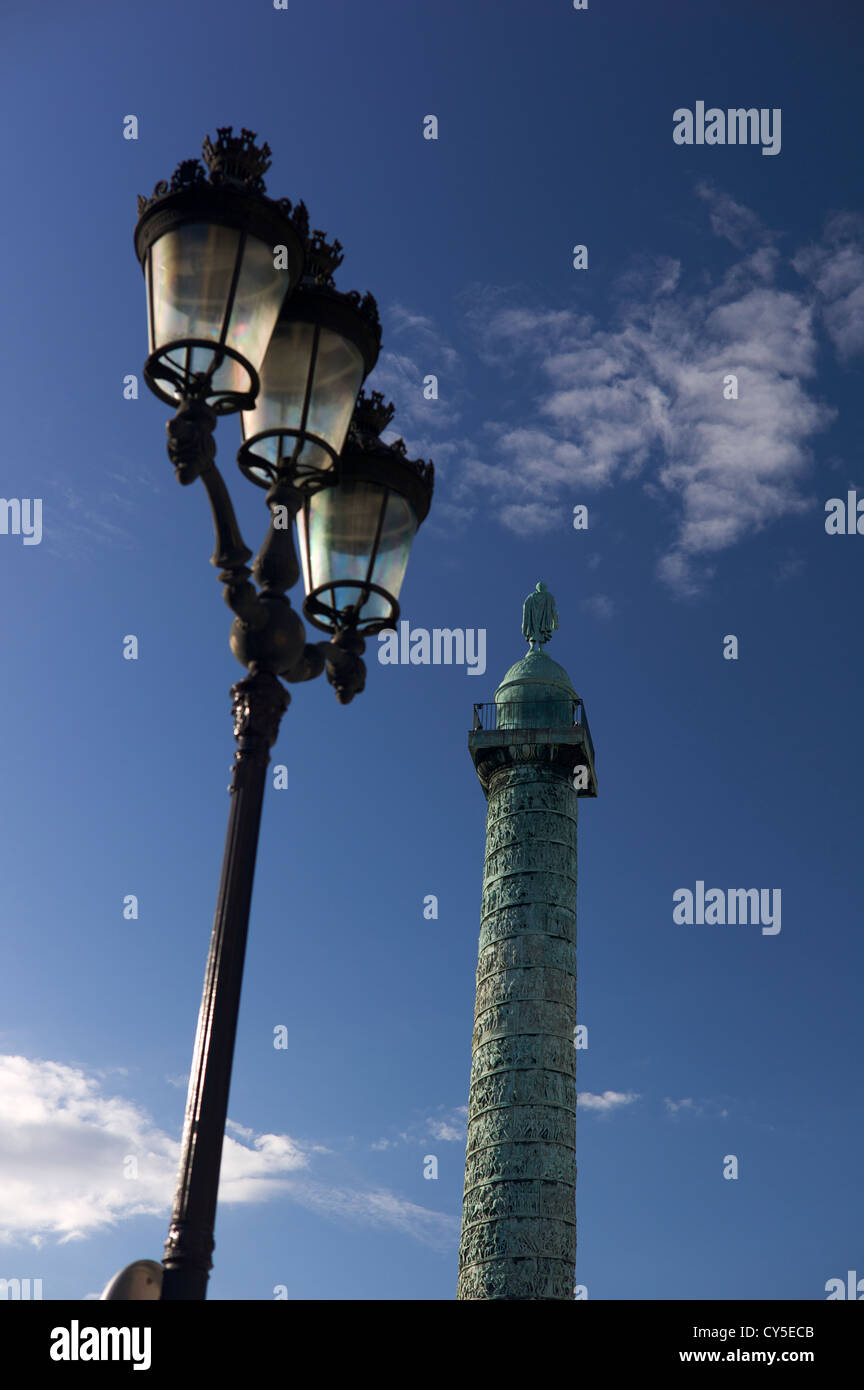 La colonne Vendôme, Place Vendôme, Paris France Photo Stock - Alamy