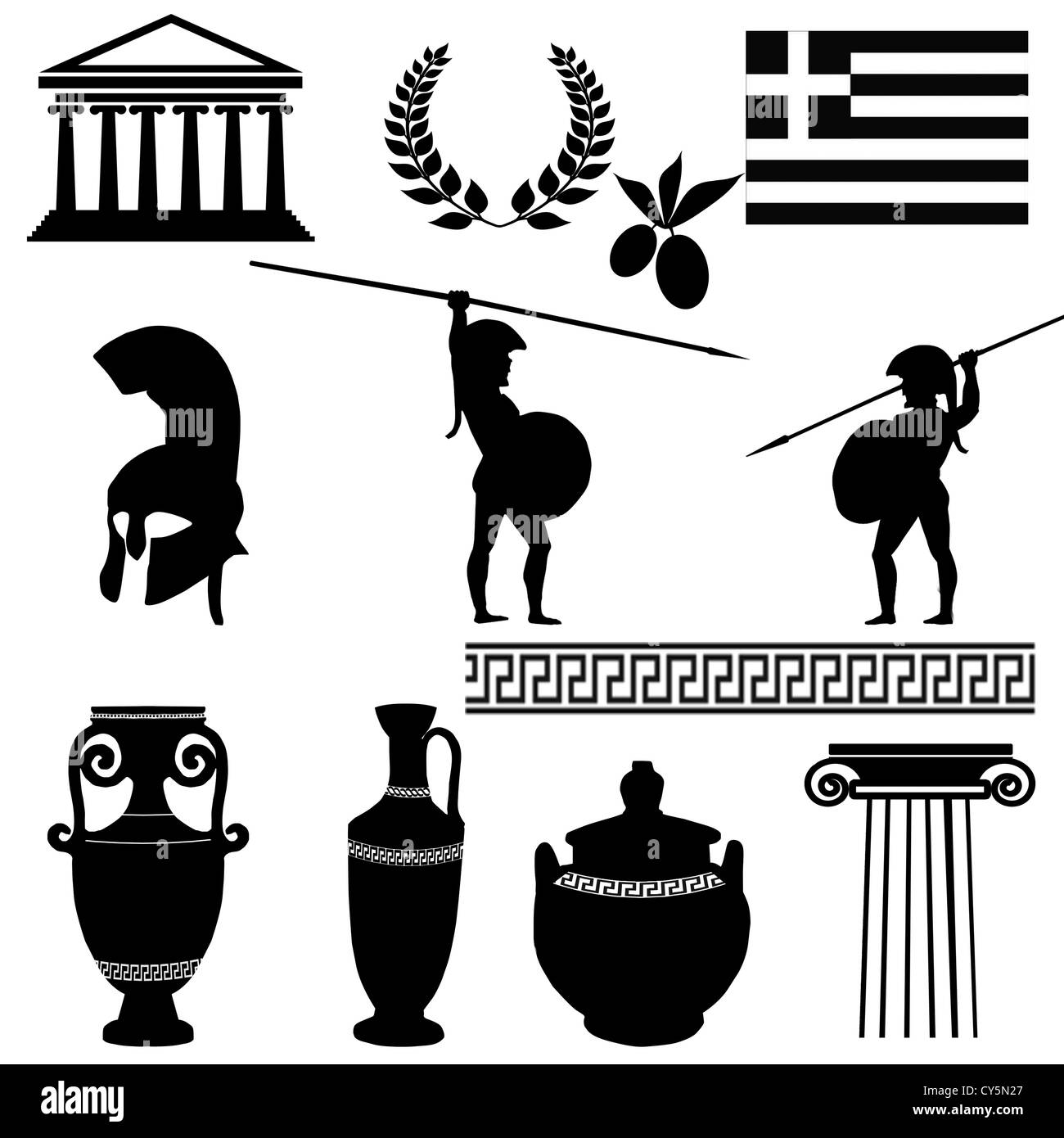 Simbolos tradicionales Banque d'images noir et blanc - Alamy