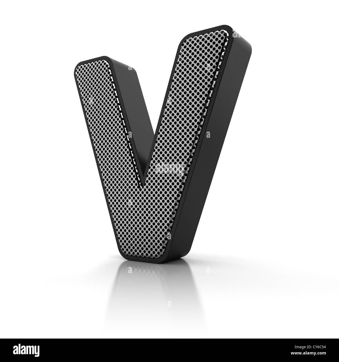 Lettre majuscule v Banque d'images noir et blanc - Alamy