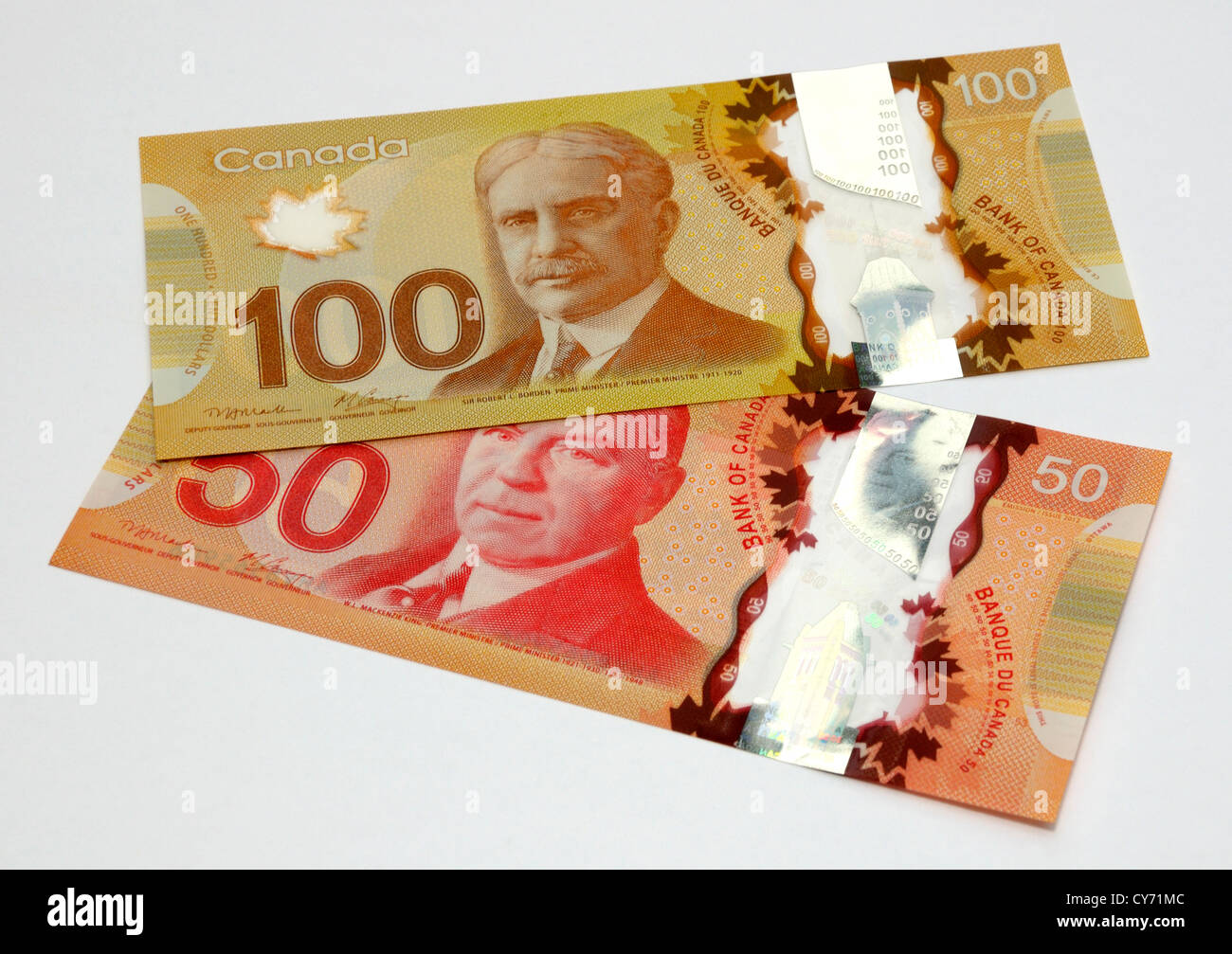 Billets de banque canadiens Banque de photographies et d’images à haute ...