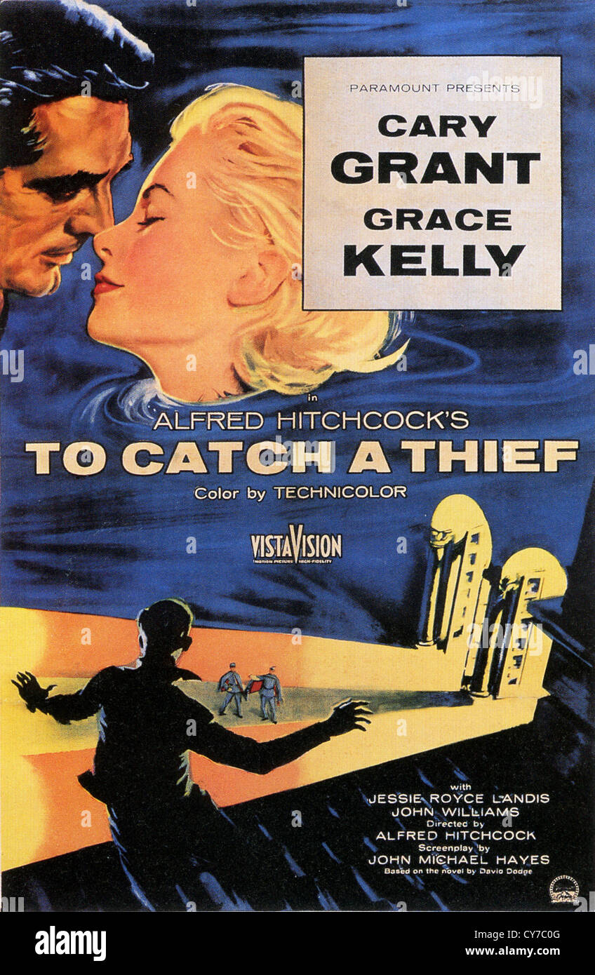 Pour attraper un voleur affiche pour 1955 Paramouint film avec Cary ...