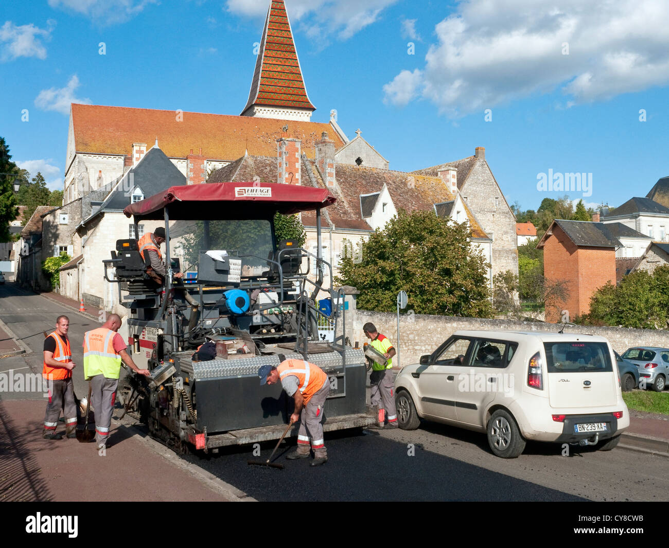 Machine de pose de tarmac Banque de photographies et d’images à haute ...