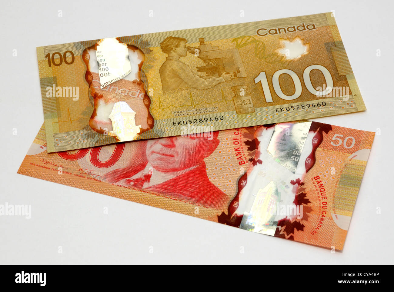 Billets de banque canadiens Banque de photographies et d’images à haute ...