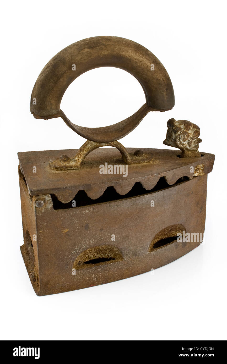 Vieux fer à repasser rouillé Banque de photographies et d’images à ...