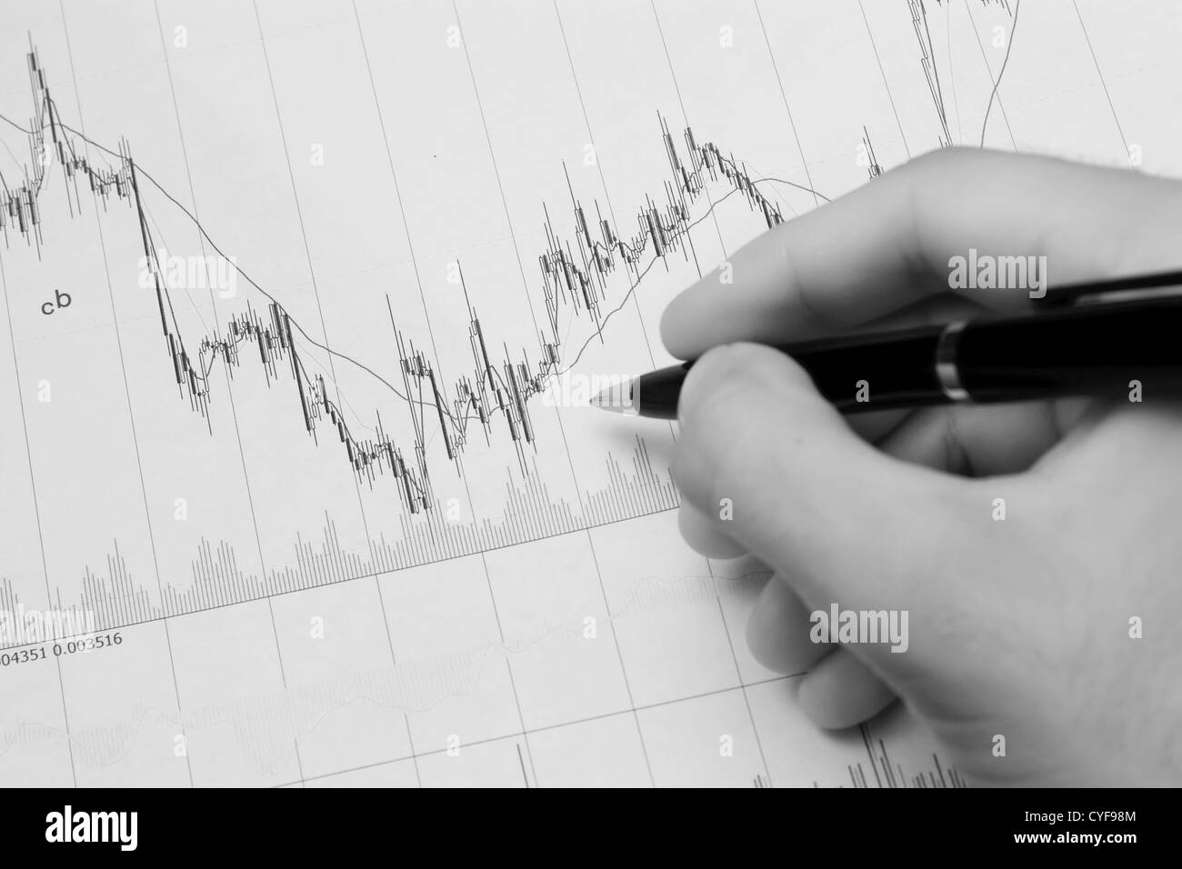 Tableau de la main Banque d'images noir et blanc - Alamy