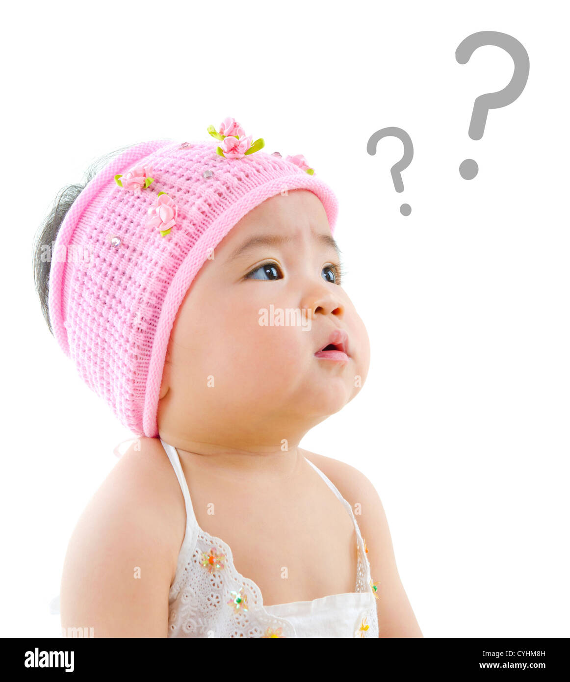 Question mark face child Banque de photographies et d’images à haute ...