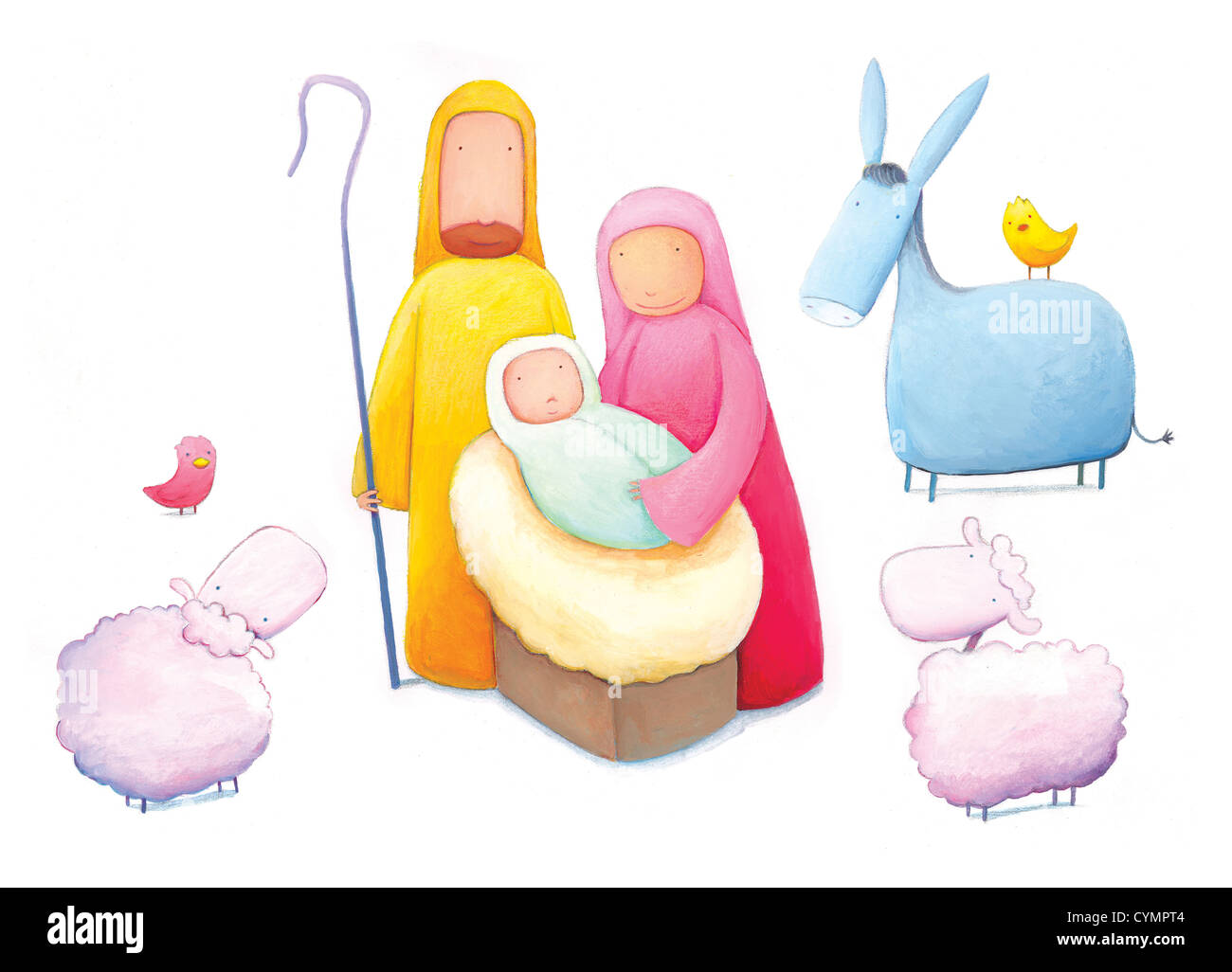 L enfant J sus Enfant J sus Joseph Et Marie Entour e Par Deux Moutons l-enfant-j-sus-enfant-j-sus-joseph-et-marie-entour-e-par-deux-moutons