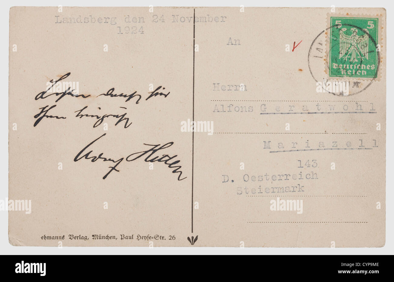 Nazi carte postale adolf hitler Banque de photographies et d’images à ...