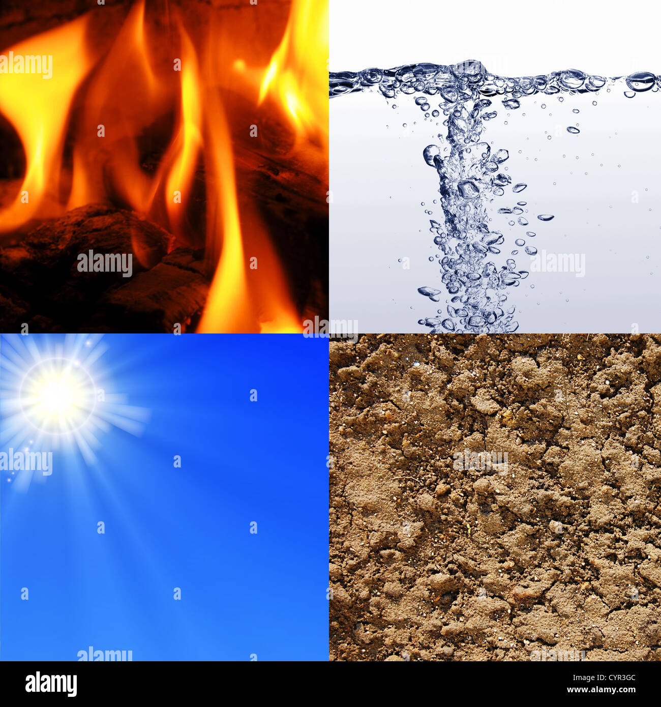 The Four Element Earth Banque d'image et photos - Alamy