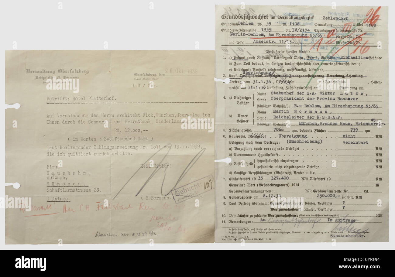 Adolf hitler une aquarelle Banque de photographies et d’images à haute ...