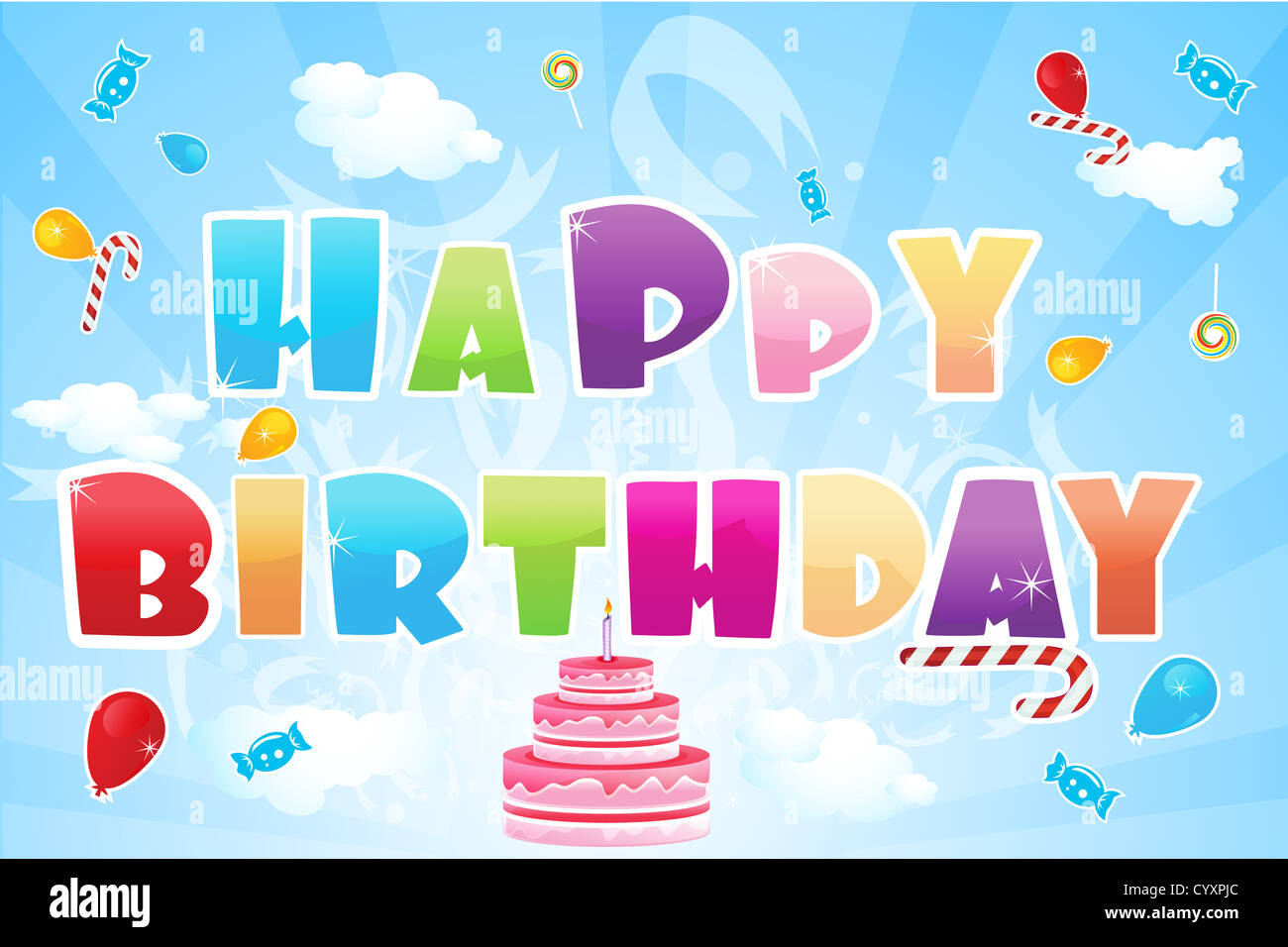 Texte joyeux anniversaire Banque de photographies et d’images à haute ...