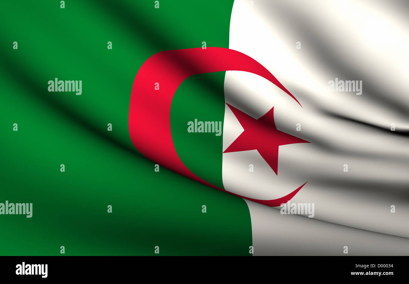 Official flag of algeria Banque de photographies et d’images à haute ...