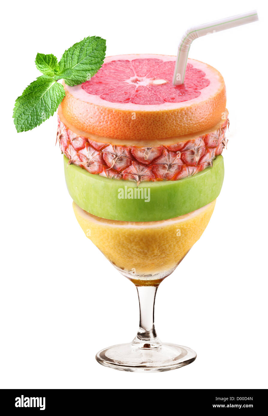 Fruit juice splash Banque de photographies et d’images à haute ...