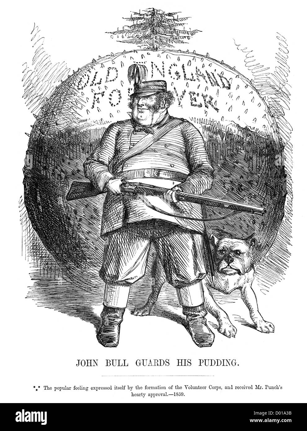 British political cartoon and john bull Banque de photographies et d ...