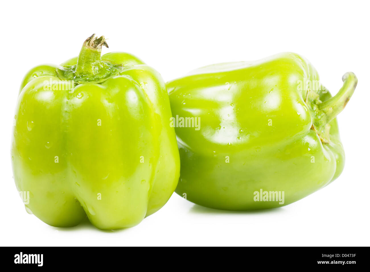 Piments verts doux Banque d'images détourées - Alamy