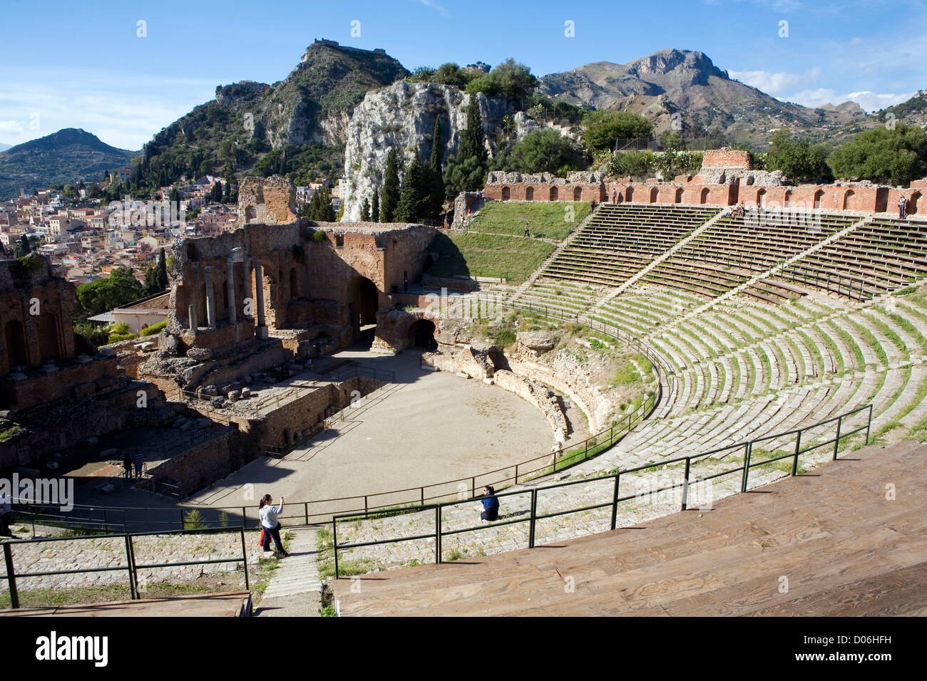 Taormina le théâtre grec Banque de photographies et d’images à haute ...