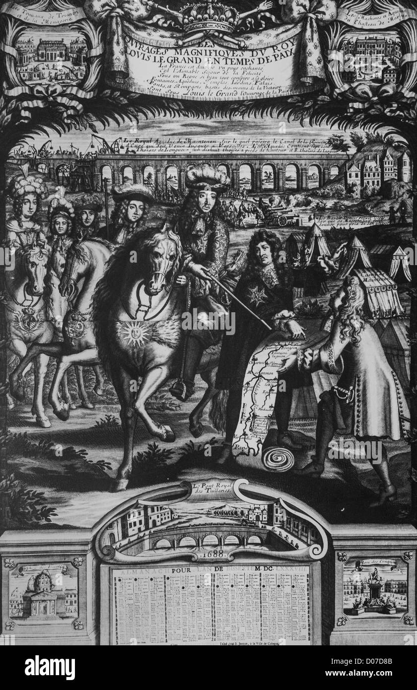 Gravure louis xiv Banque de photographies et d’images à haute ...