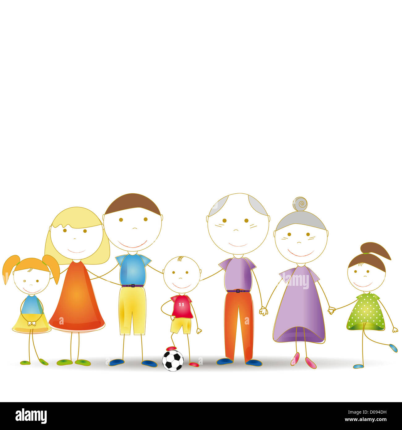 Tous les professionnels famille : enfants et parents et grands-parents ...