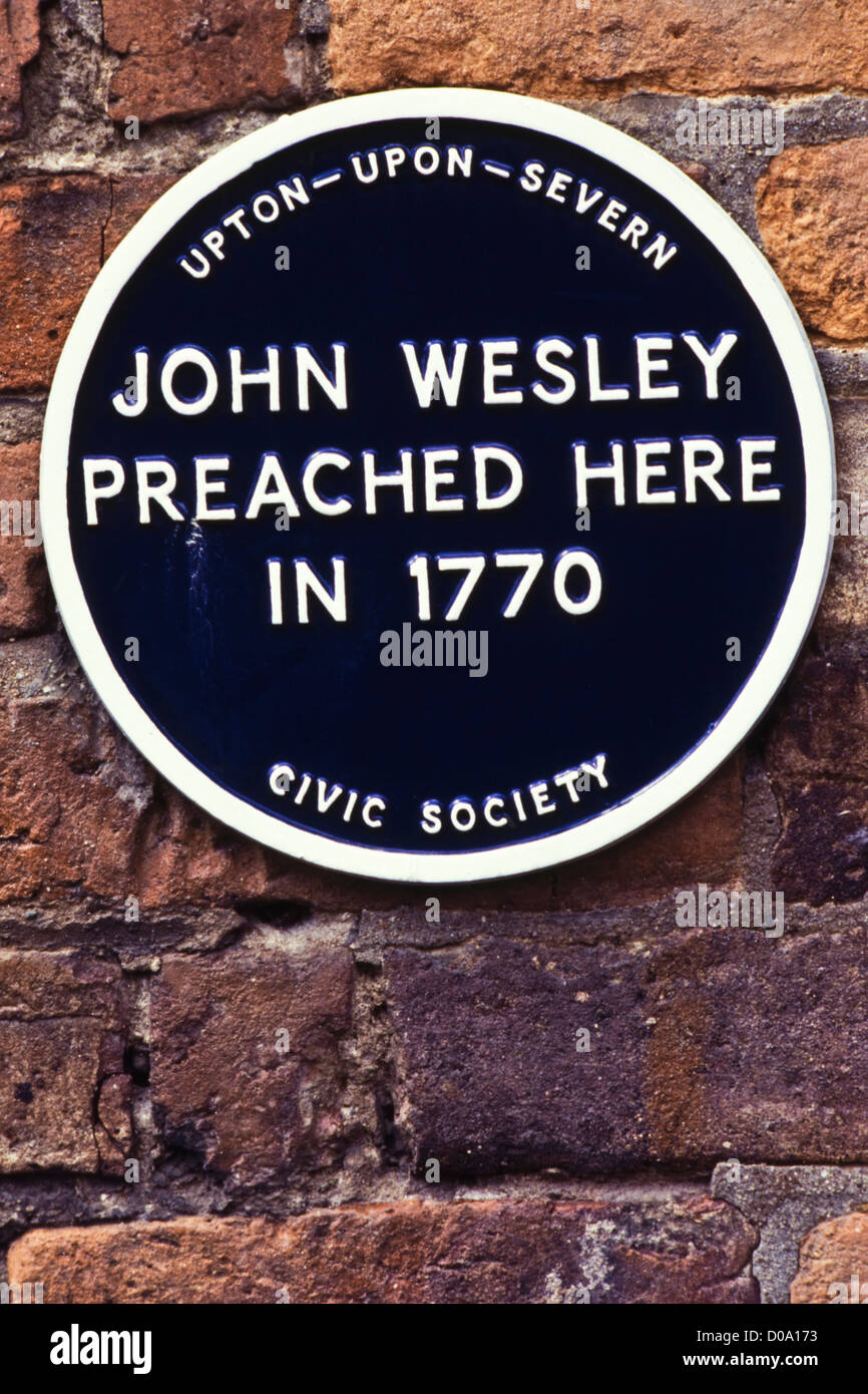 Plaque bleu john wesley Banque de photographies et d’images à haute ...