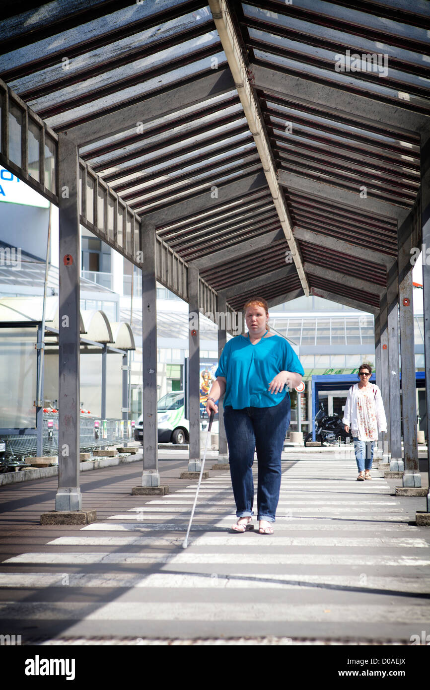 Son passager aveugle de 25 ans Banque de photographies et d’images à ...