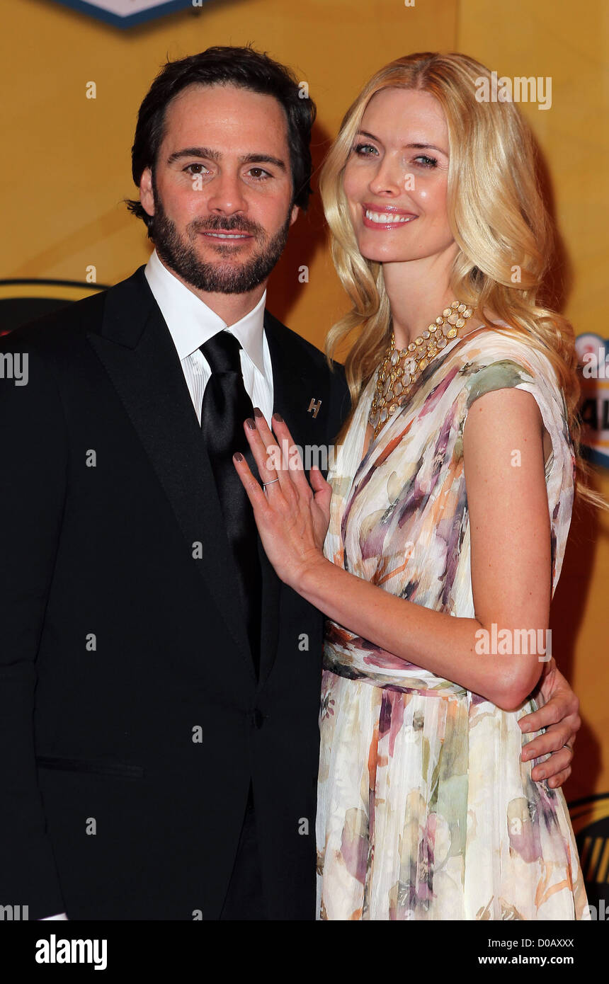 Jimmie johnson chandra johnson nascar Banque de photographies et d ...