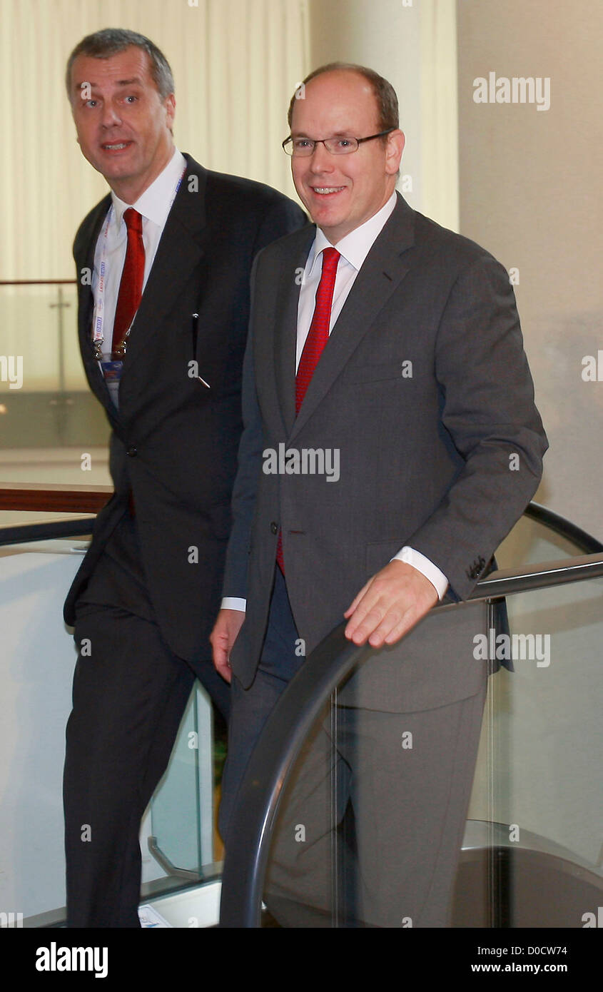 Le Prince Albert de Monaco et David Tomatis Le lancement Le Monaco ...