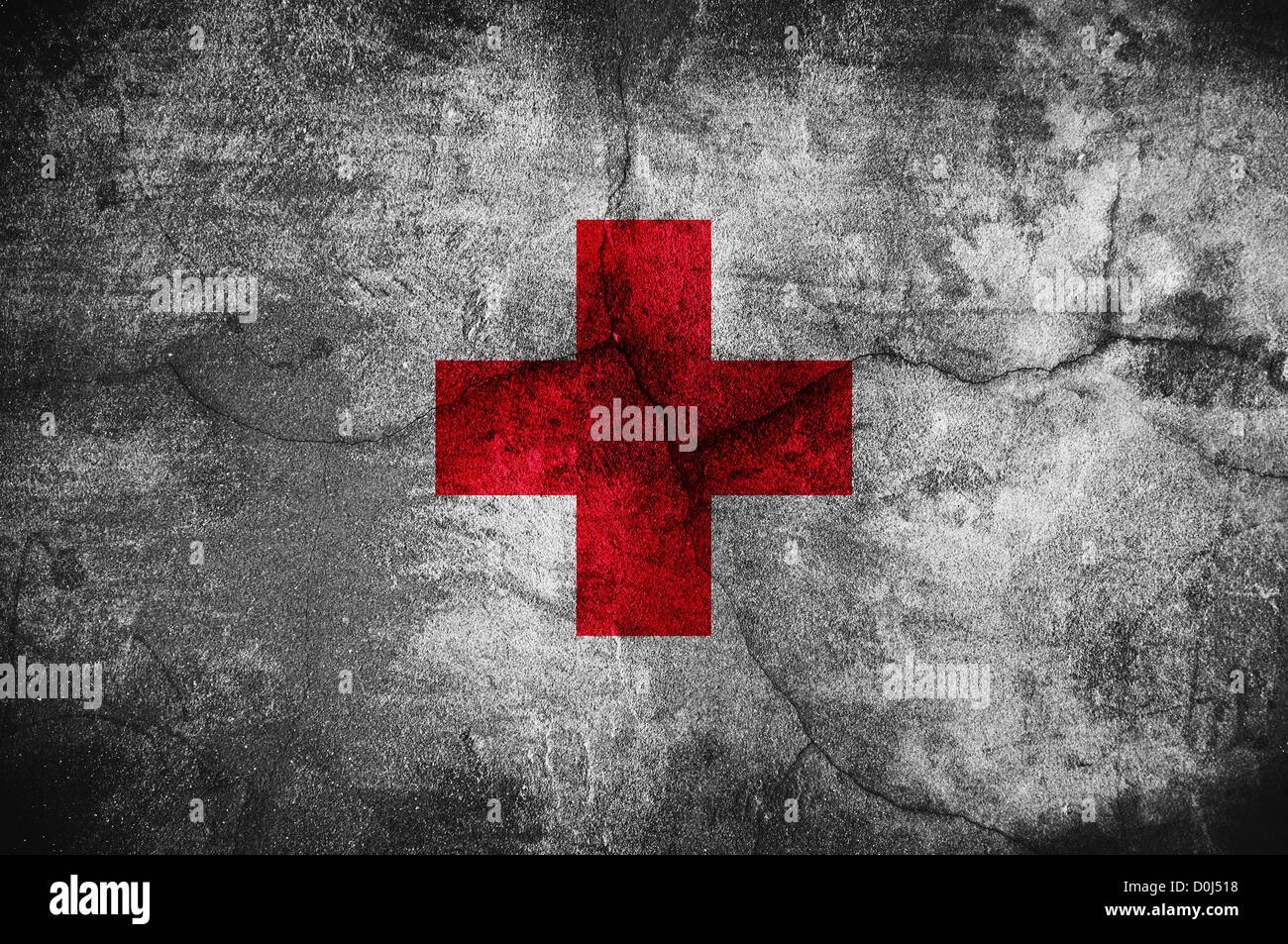 Drapeau croix rouge Banque de photographies et d’images à haute ...