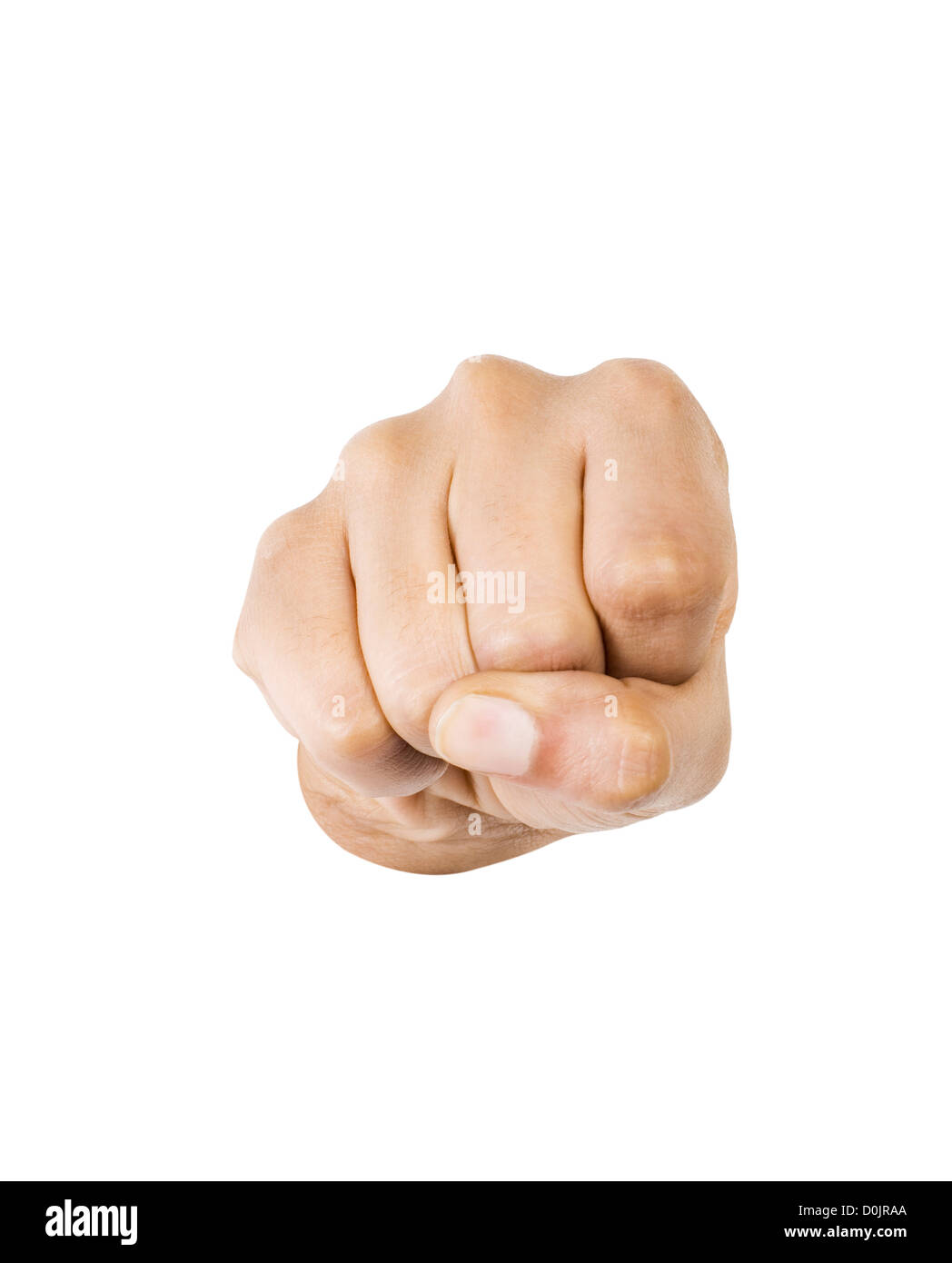 Hand making fist close up Banque d'images détourées - Alamy