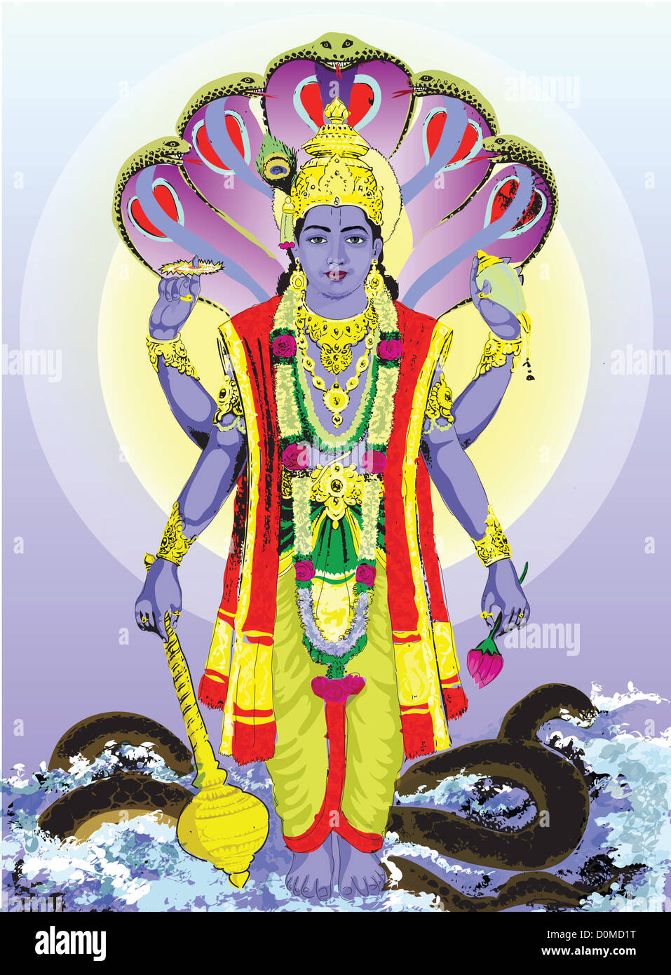 Dieu hindou vishnu Banque de photographies et d’images à haute ...